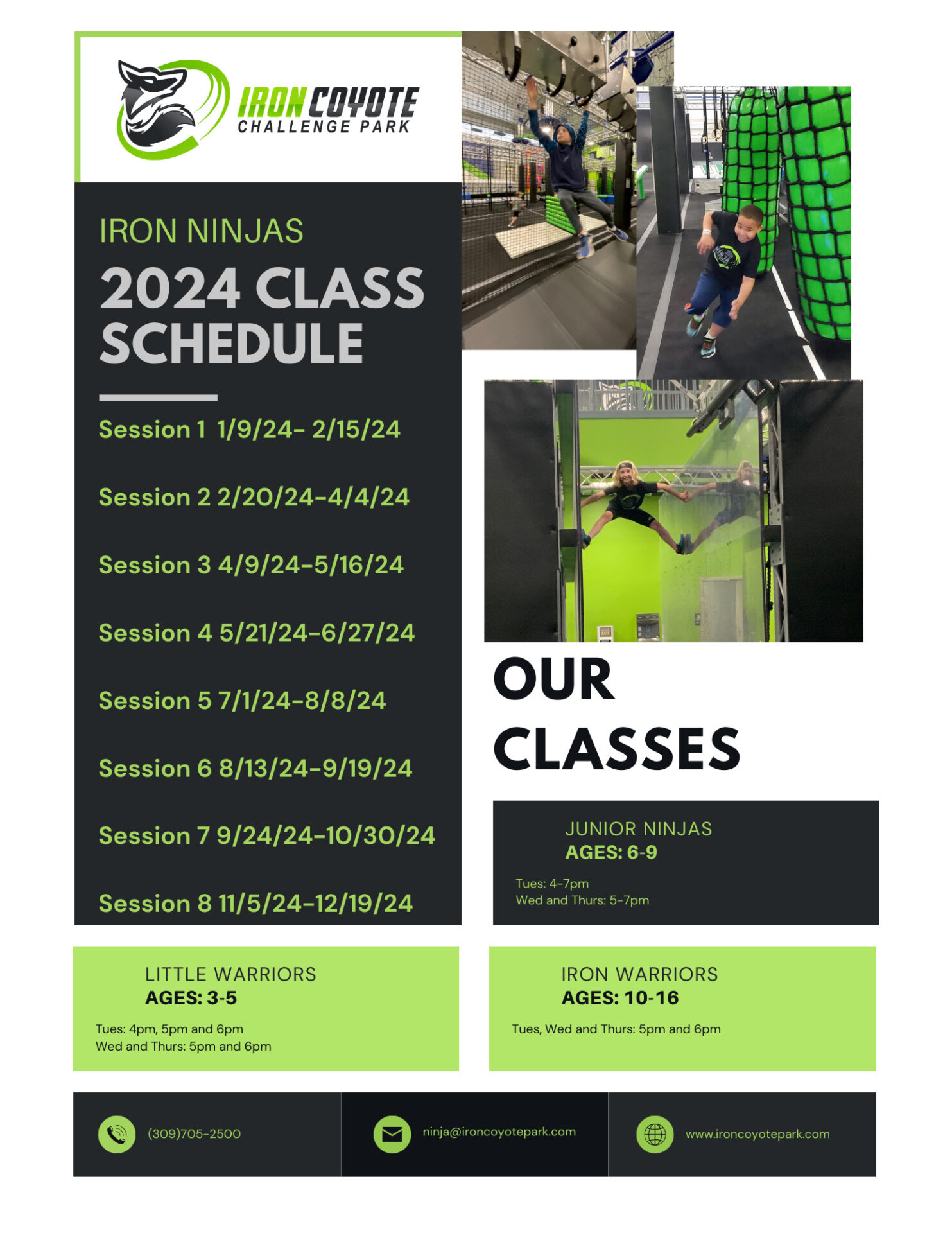Ninja Classes | Iron Coyote Challenge Park | Ninja Gym